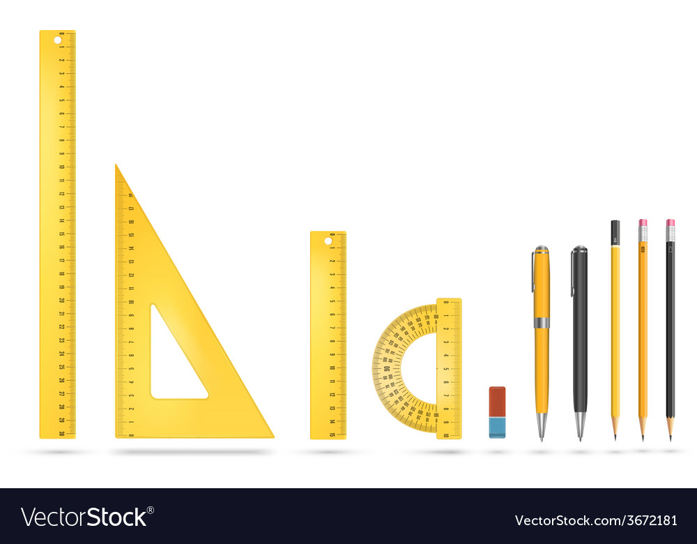 Ruler instruments Royalty Free Vector Image - VectorStock