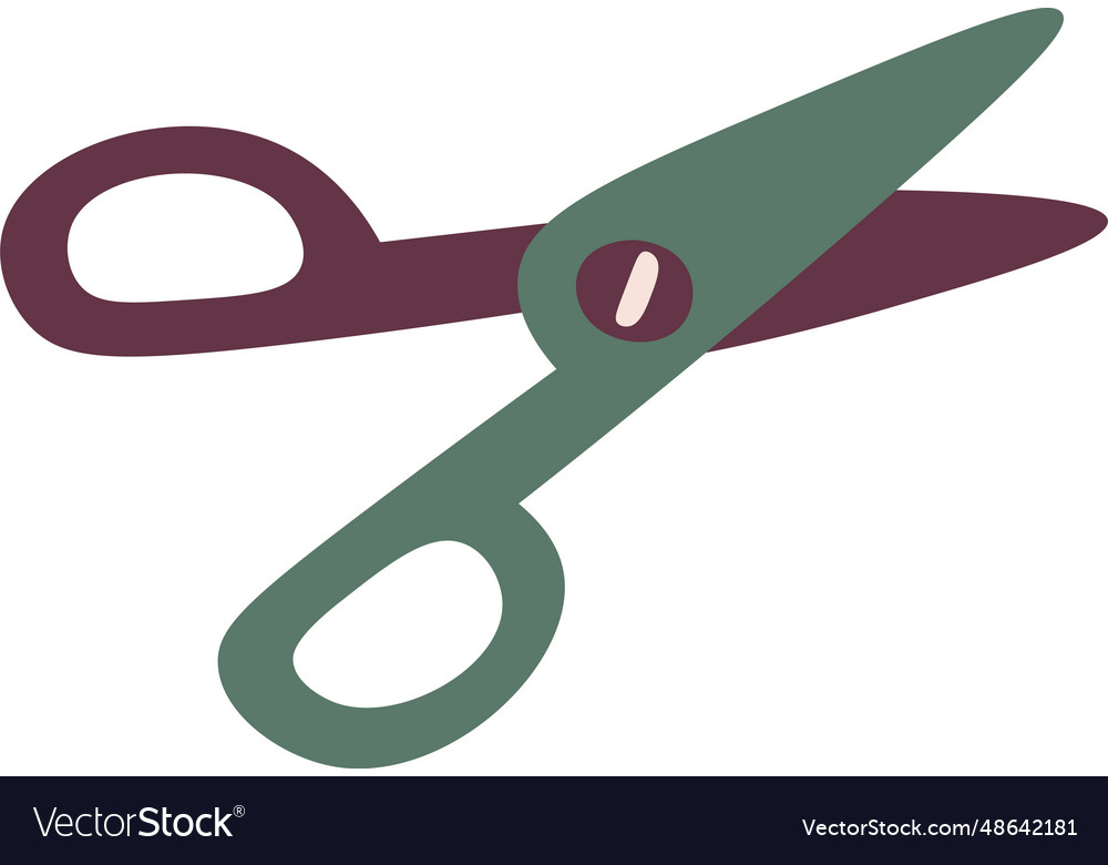Scissors craft tool Royalty Free Vector Image - VectorStock
