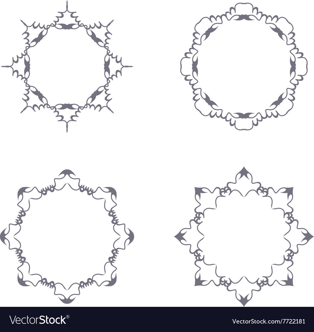 Vintage circle frame Royalty Free Vector Image