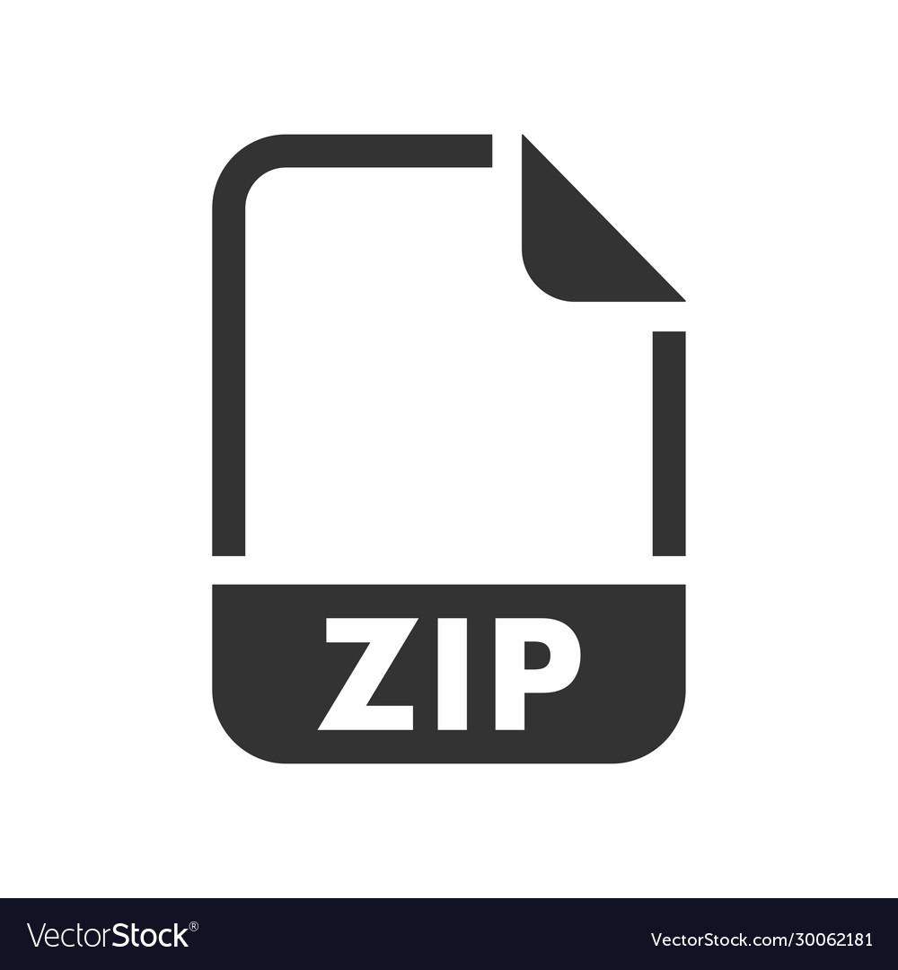 Zip file format icon Royalty Free Vector Image