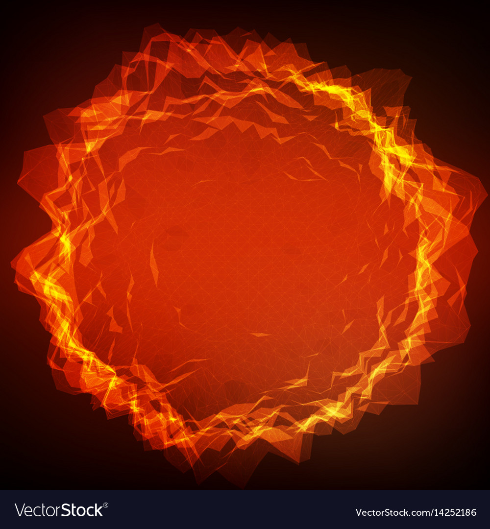 Abstract polygonal corrupted cyber Royalty Free Vector Image