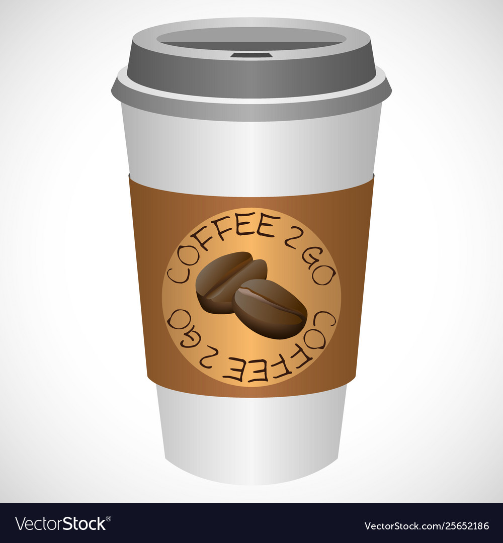 Coffee 2 go Royalty Free Vector Image - VectorStock
