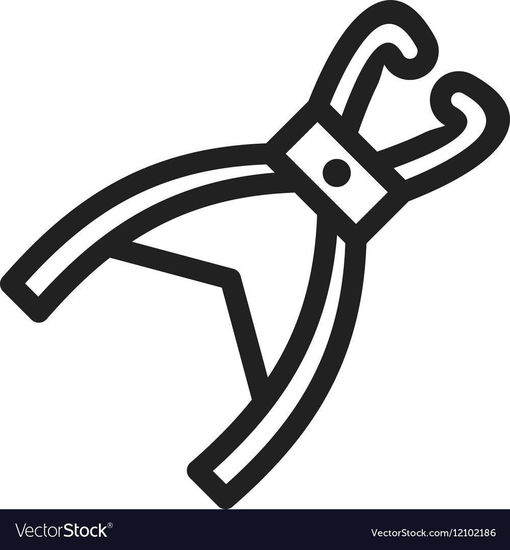 Cutting rongeur Royalty Free Vector Image - VectorStock