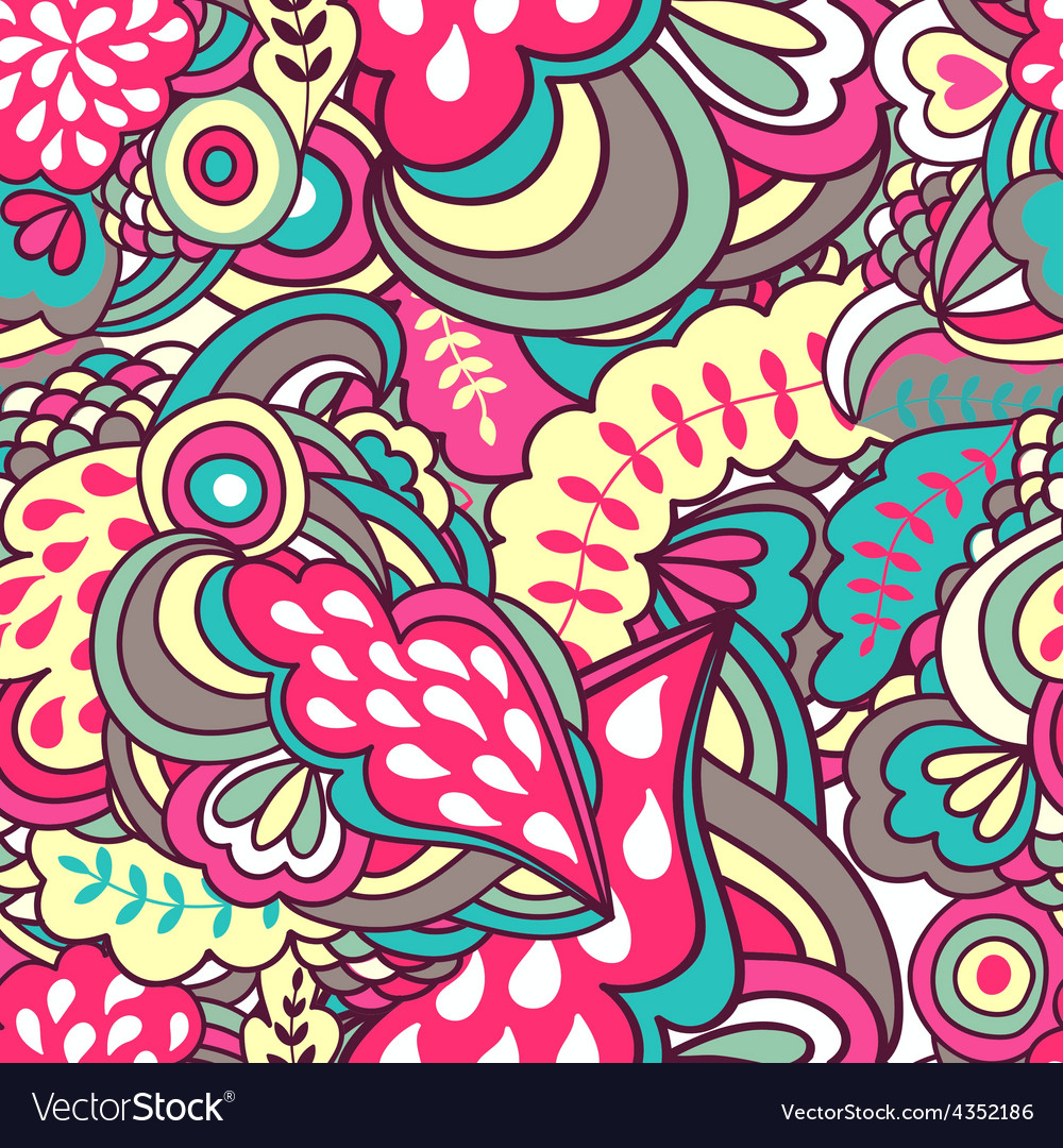 Fantasy abstract seamless pattern Royalty Free Vector Image