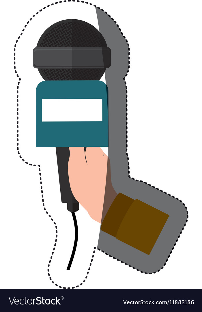 Isolated microphone device design Royalty Free Vector Image