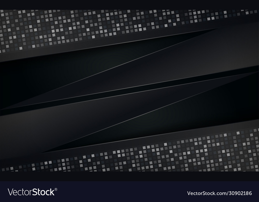 Modern dark tech digital background with abstract Vector Image