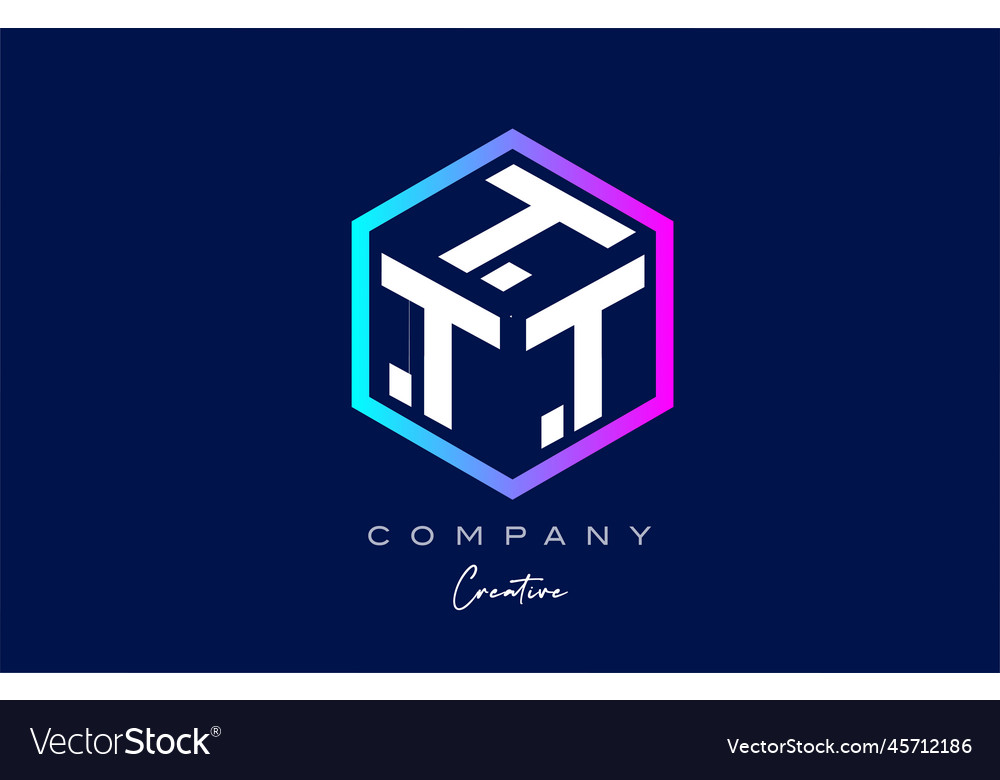 Pink blue xxxxxxxxx three letter cube alphabet Vector Image