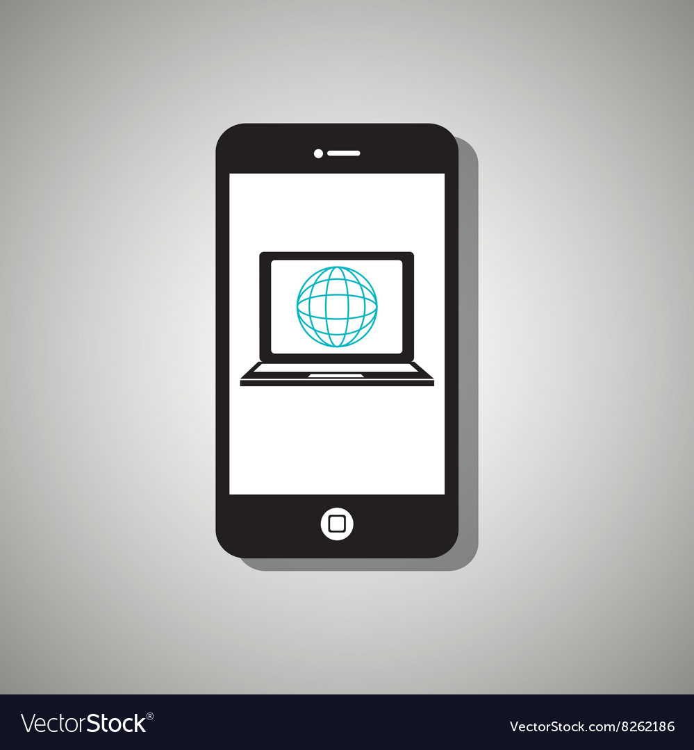 Smartphone services design Royalty Free Vector Image