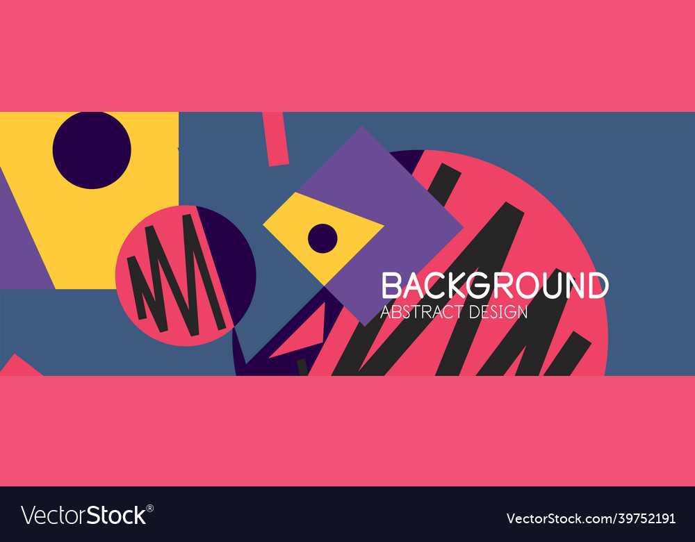 Abstract background with blocks lines geometric Vector Image