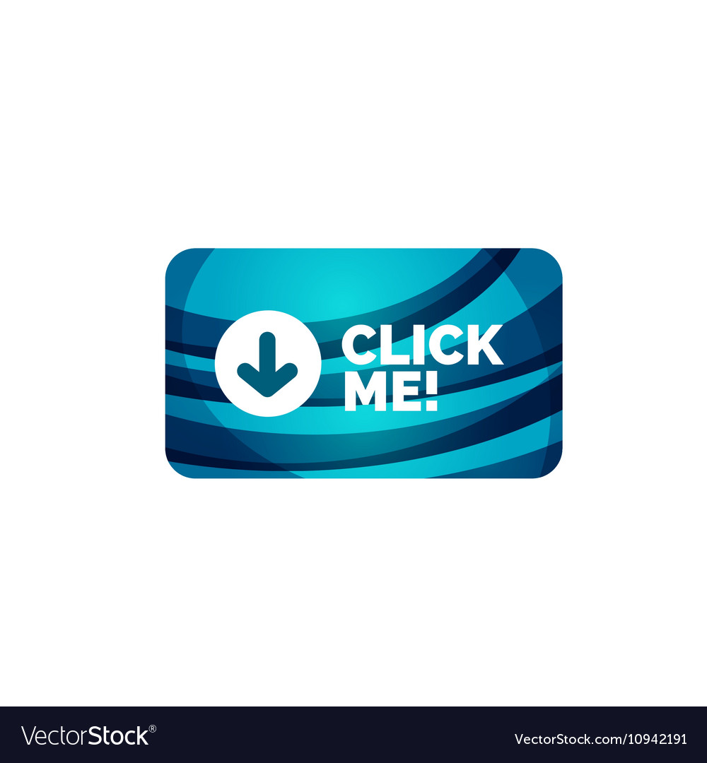 Abstract rectangle button template Royalty Free Vector Image