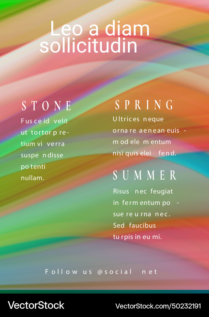 Abstract science flyer template with speed light Vector Image