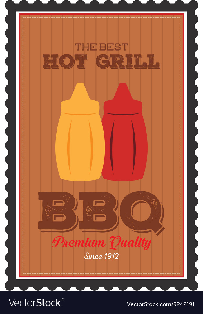 Bbq label Royalty Free Vector Image - VectorStock