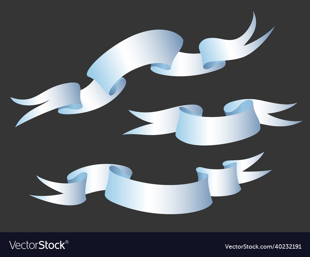 Blue ribbon Royalty Free Vector Image - VectorStock