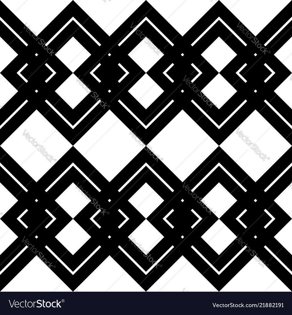 Design seamless monochrome geometric pattern Vector Image