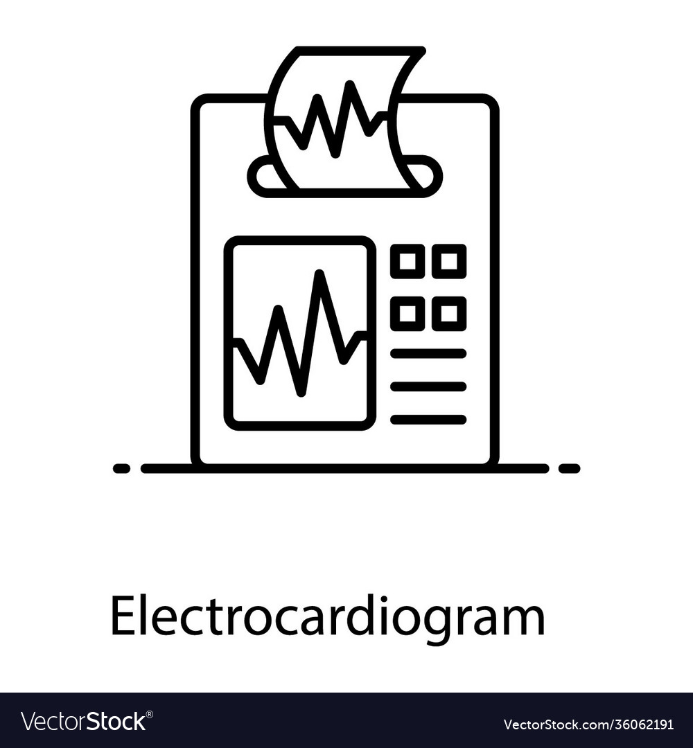 Electrocardiogram Royalty Free Vector Image - VectorStock