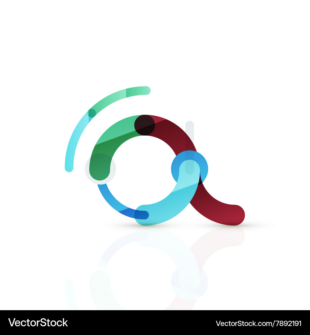 Email business symbol or at sign logo Royalty Free Vector