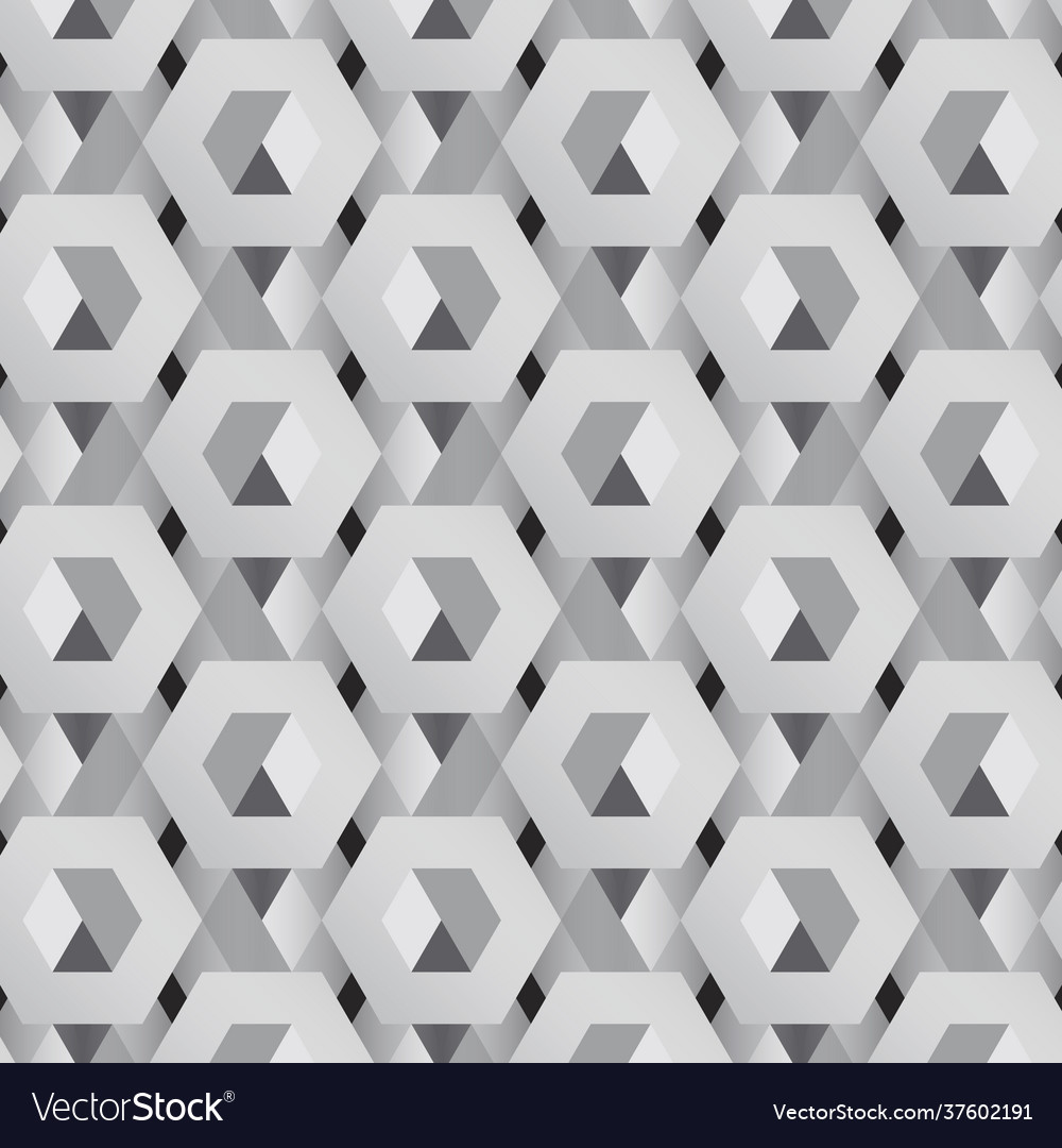 Gray 3d hexagonal pattern background Royalty Free Vector