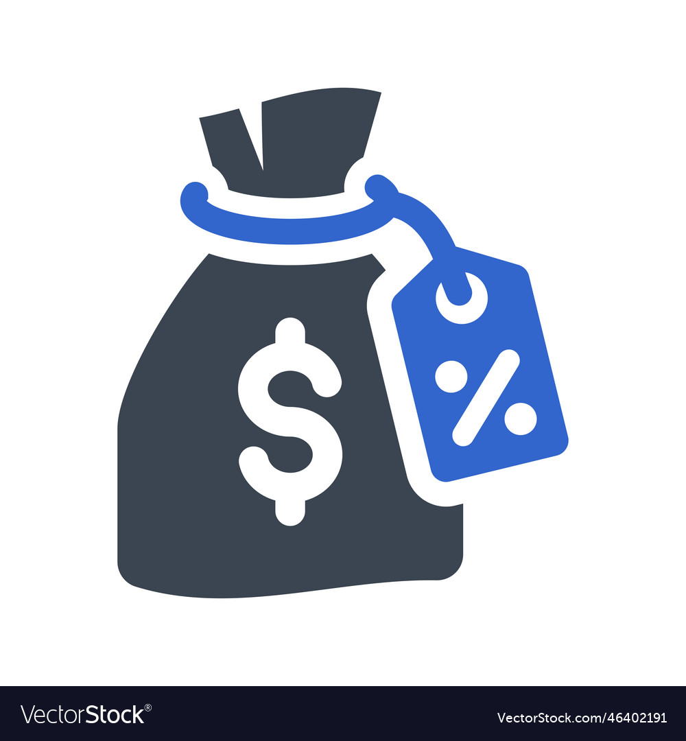 Interest rate icon Royalty Free Vector Image - VectorStock