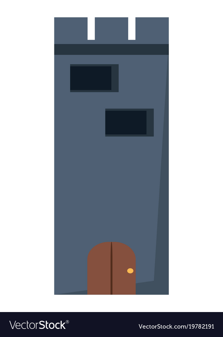 Medieval castle tower icon Royalty Free Vector Image