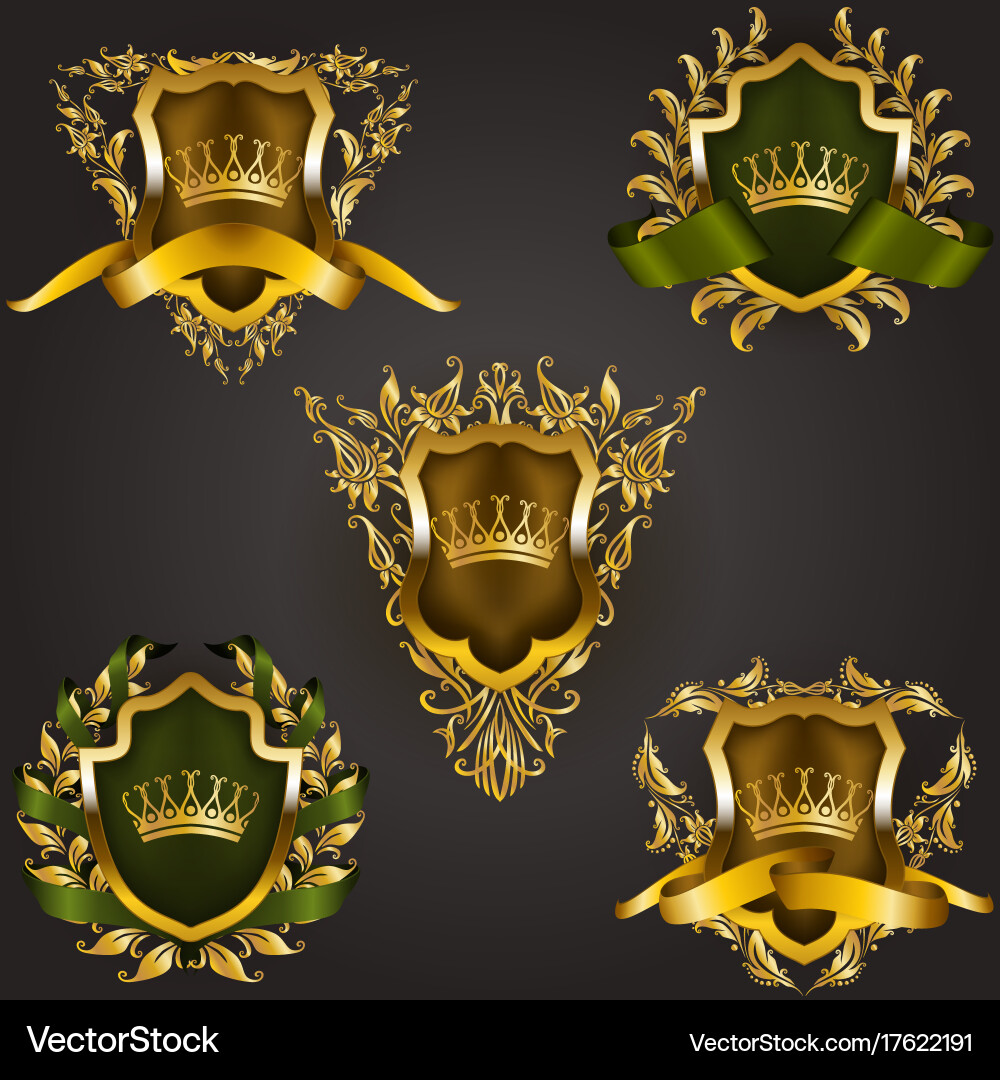 Monogram logos set Royalty Free Vector Image - VectorStock