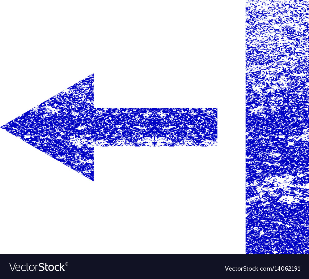 Pull left grunge textured icon Royalty Free Vector Image