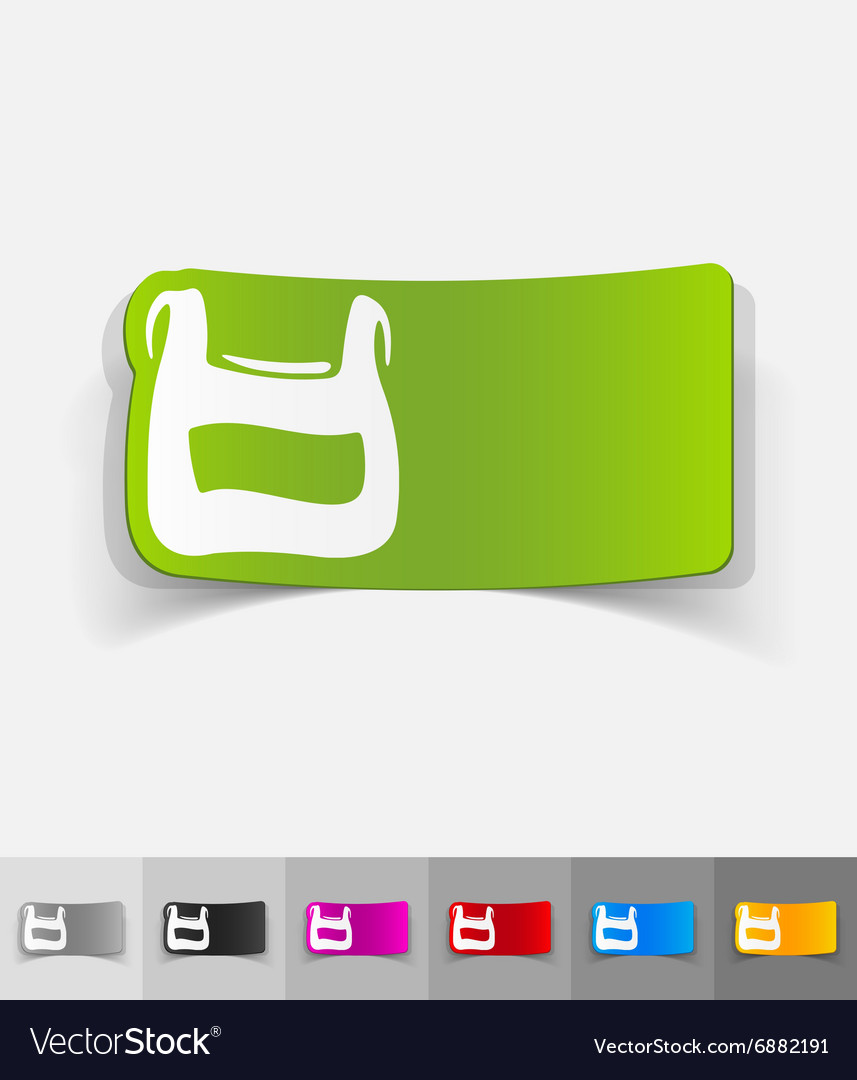 Realistic design element package Royalty Free Vector Image