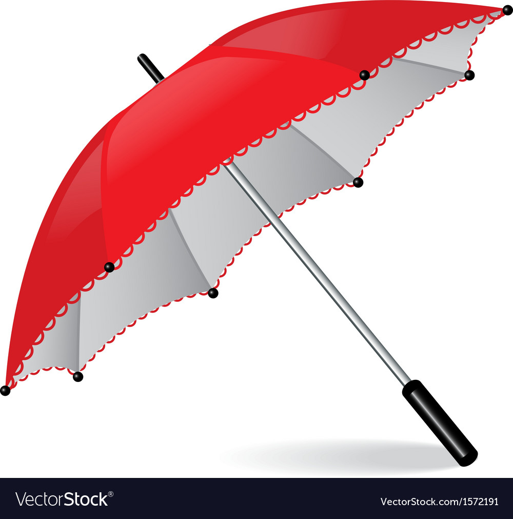 Red umbrella Royalty Free Vector Image - VectorStock