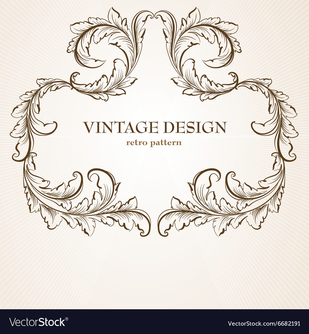 Rustic vintage frame Royalty Free Vector Image