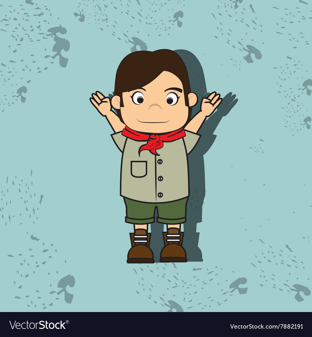 Scout concept design Royalty Free Vector Image