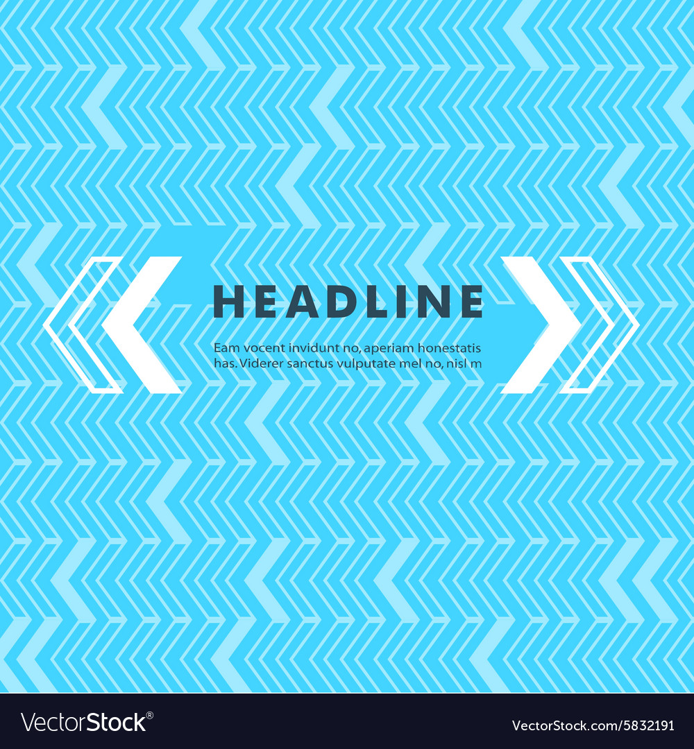 Simple arrow pointer on a colored Royalty Free Vector Image