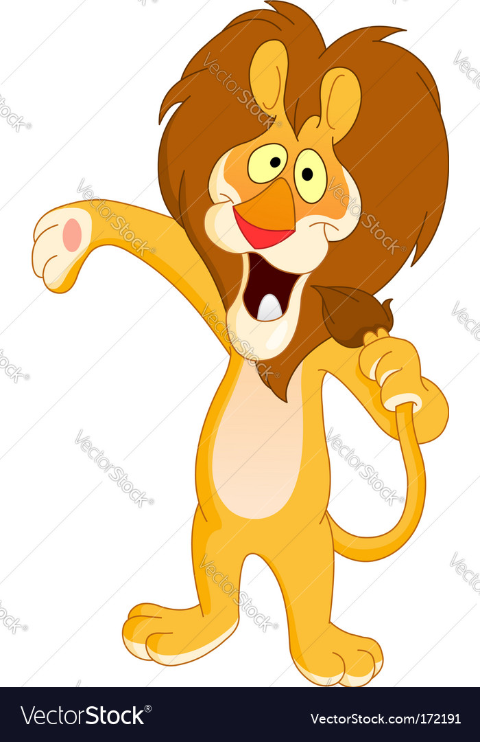 Singing lion Royalty Free Vector Image - VectorStock