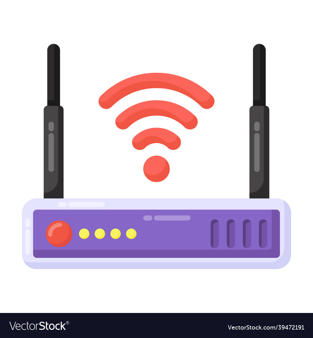 Wifi router Royalty Free Vector Image - VectorStock