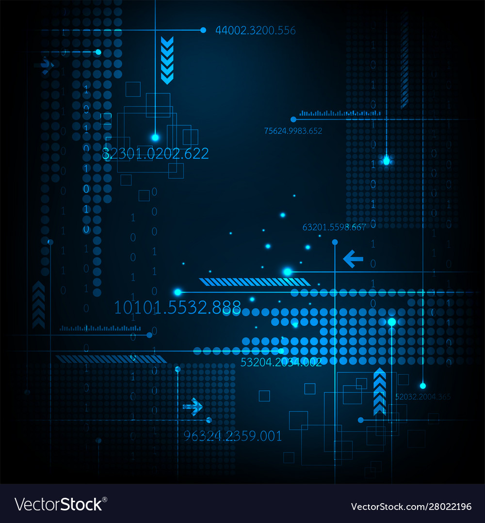 Background with digital information Royalty Free Vector