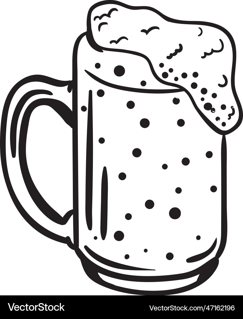 Beer mug svg stein svg alcohol svg Royalty Free Vector Image