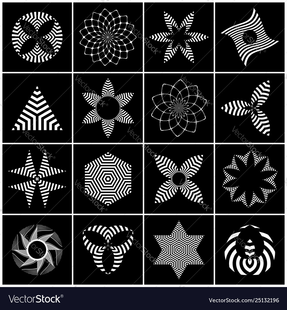 Design elements set Royalty Free Vector Image - VectorStock