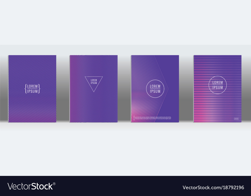 Geometric line pattern for poster design Vector Image