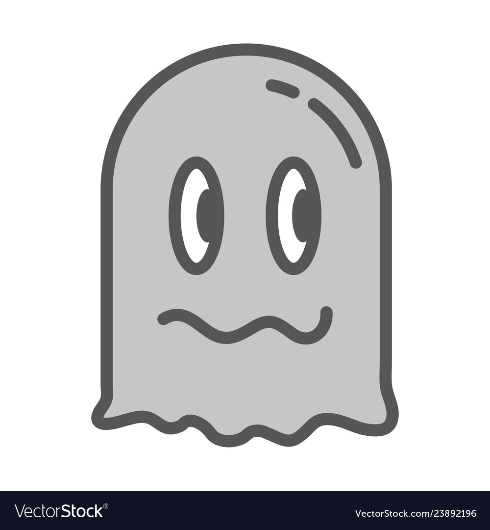 Ghost video game Royalty Free Vector Image - VectorStock