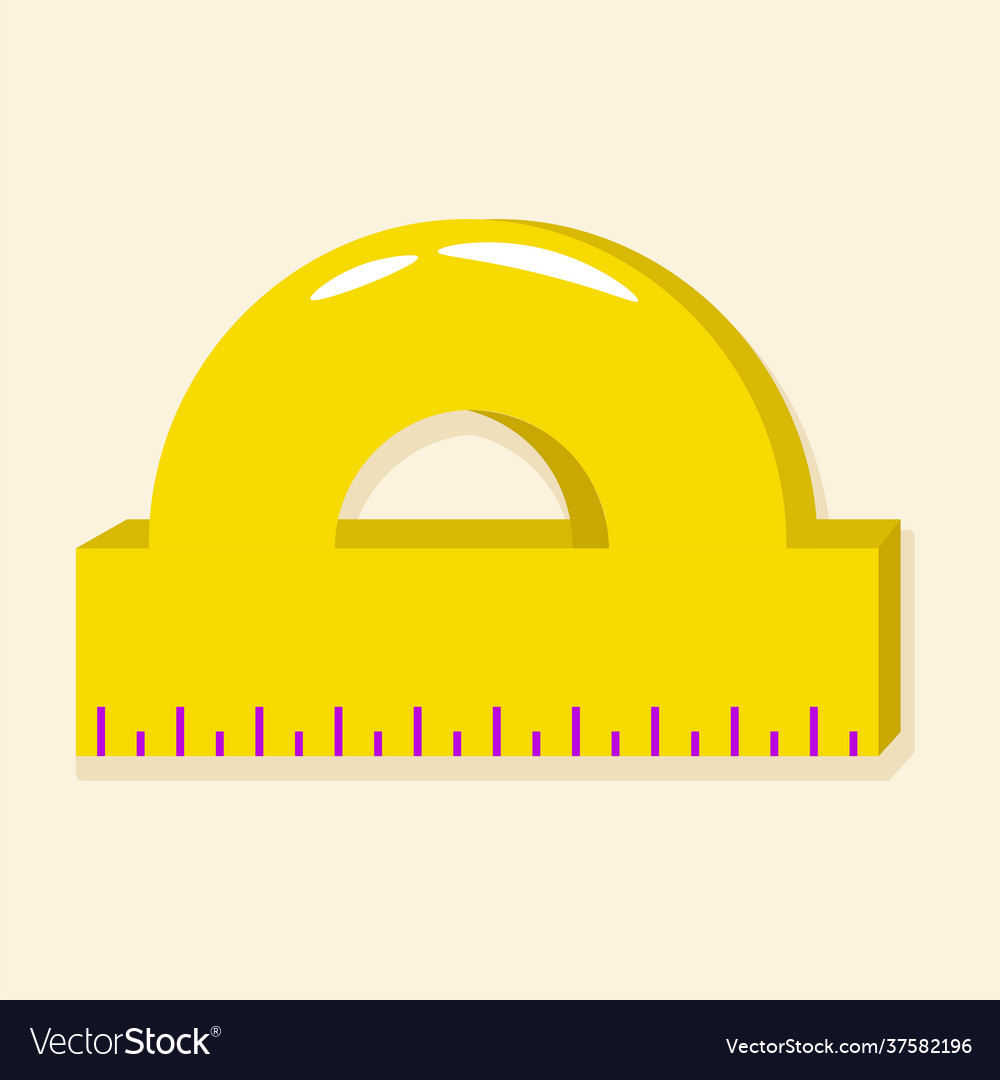 Isolated ruler yellow Royalty Free Vector Image