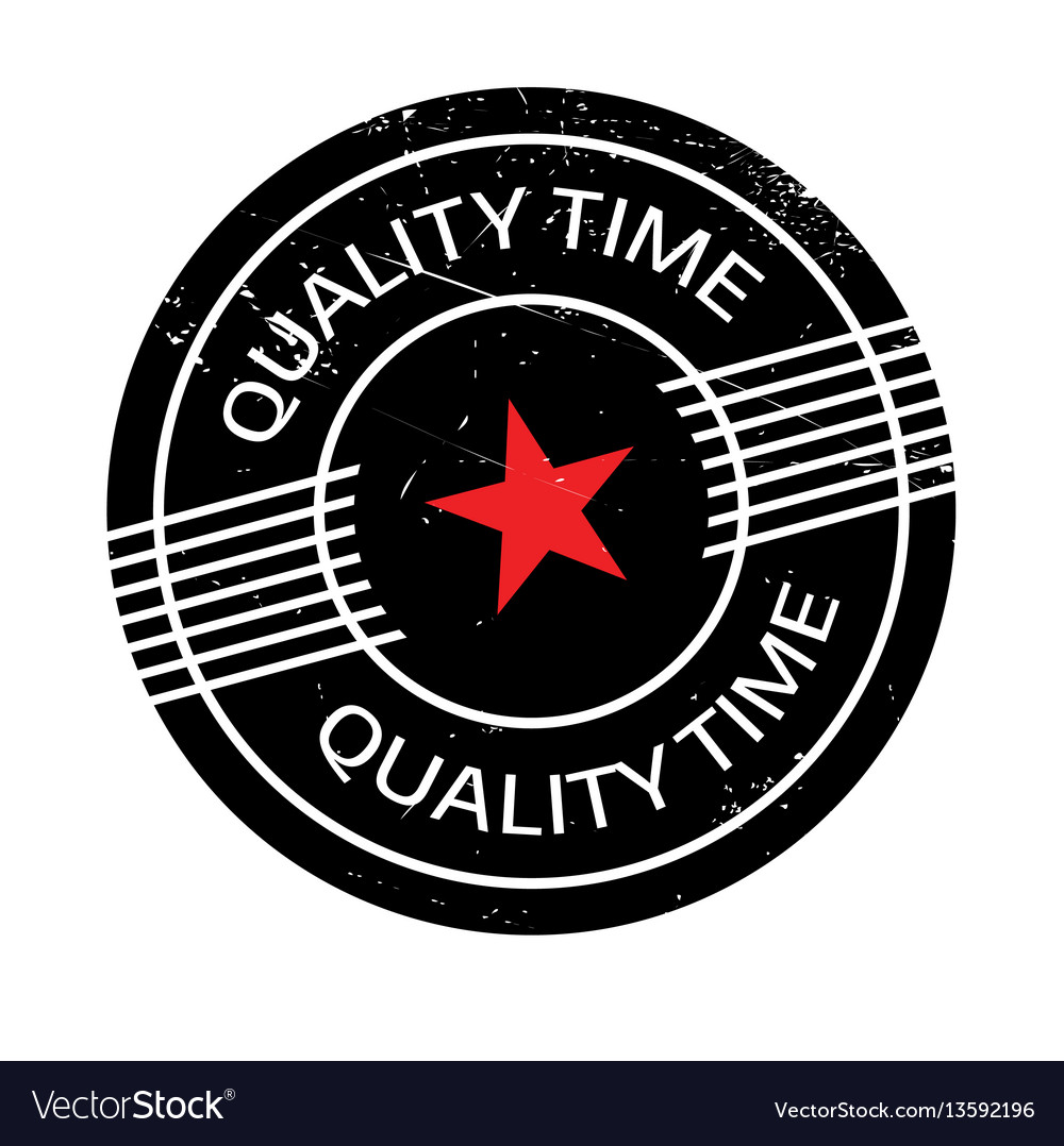 Quality time rubber stamp Royalty Free Vector Image