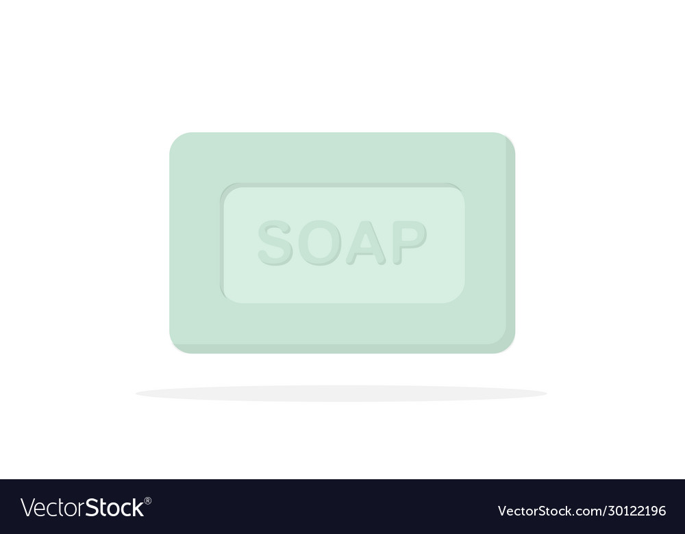 Soap icon flat style simple design Royalty Free Vector Image
