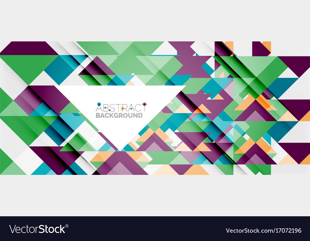 Triangle pattern design background Royalty Free Vector Image
