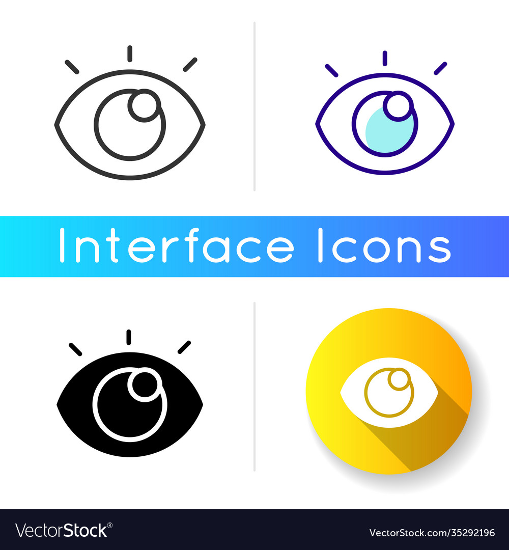 Viewing icon Royalty Free Vector Image - VectorStock