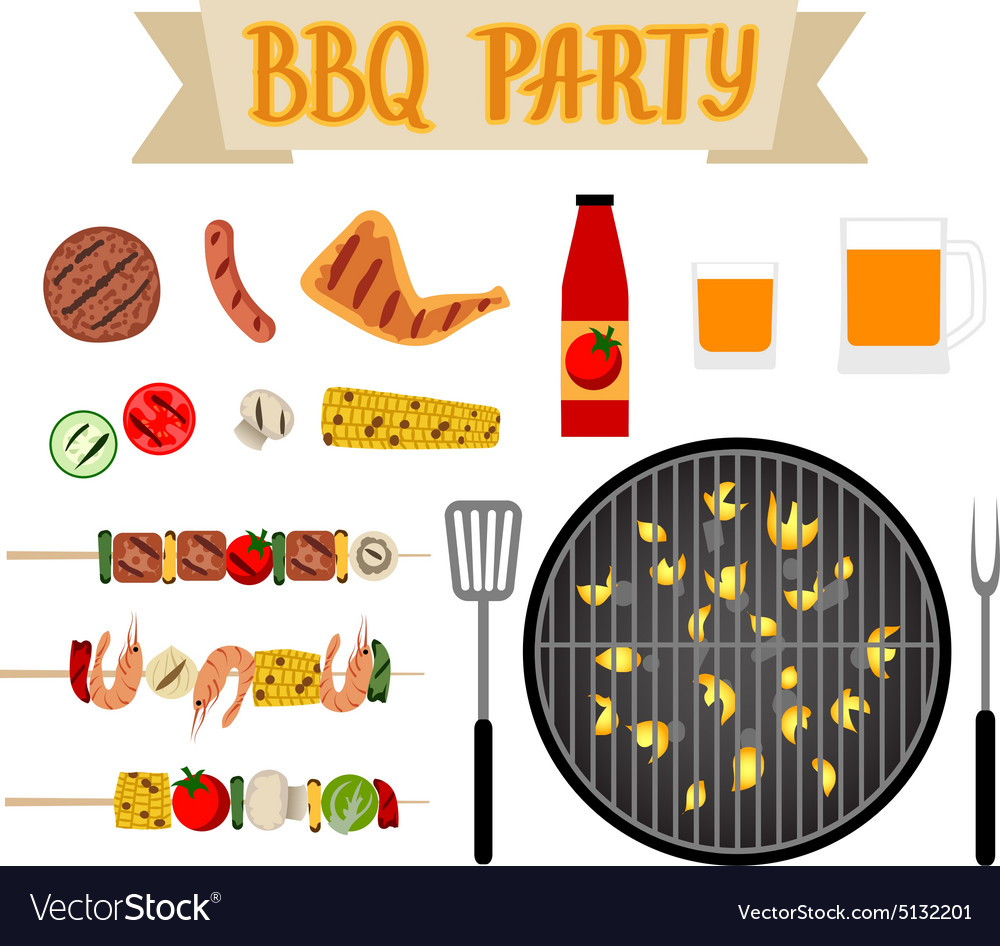 Barbecue party Royalty Free Vector Image - VectorStock