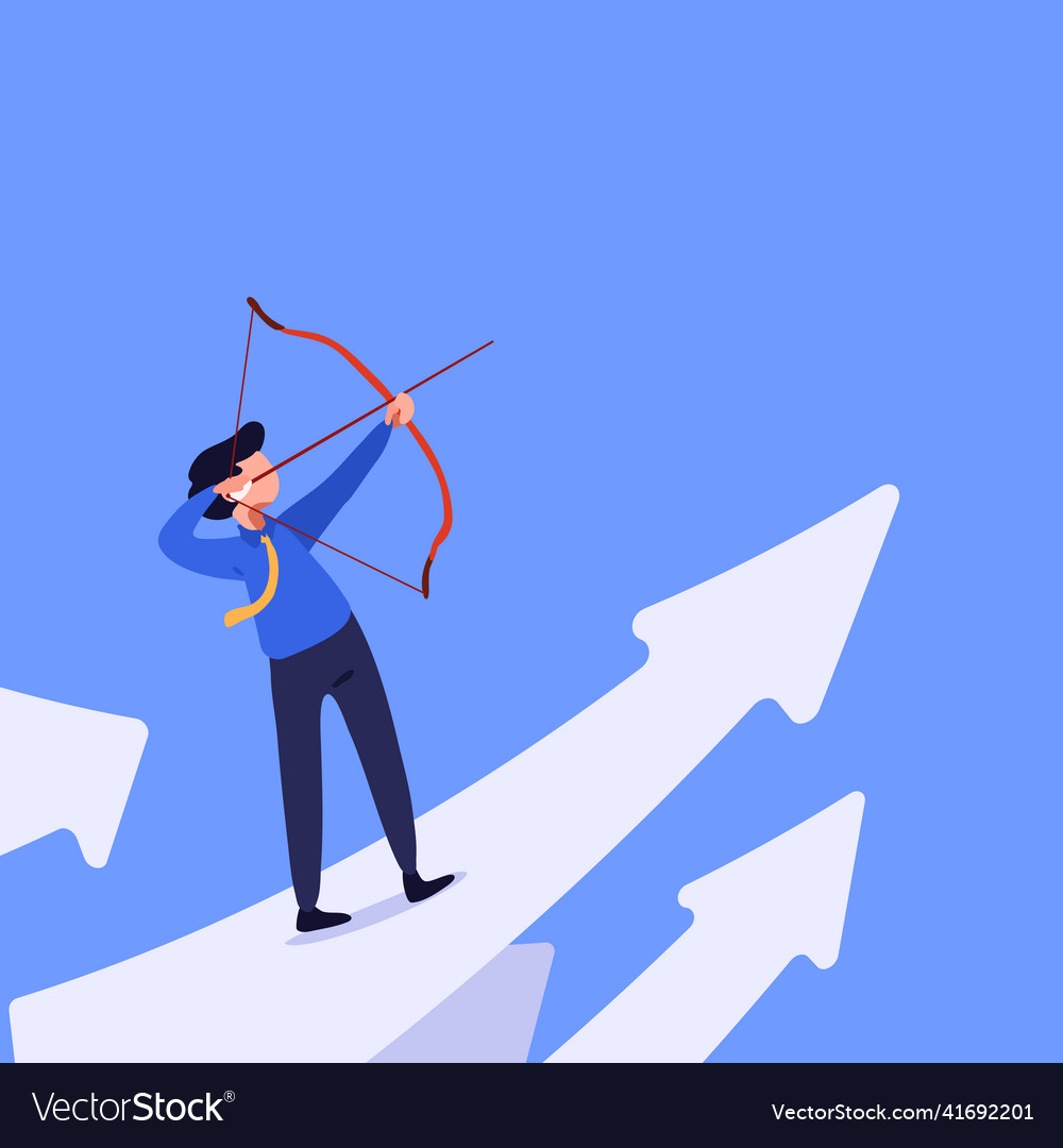 Business concept flat style isolated Royalty Free Vector