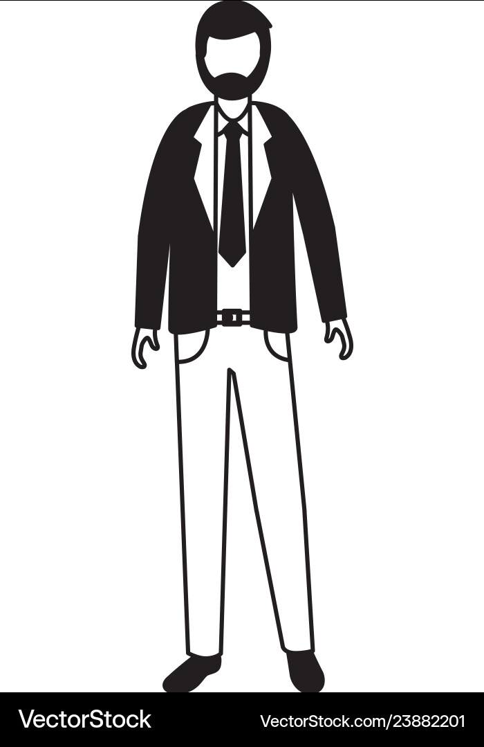 Businessman male character Royalty Free Vector Image