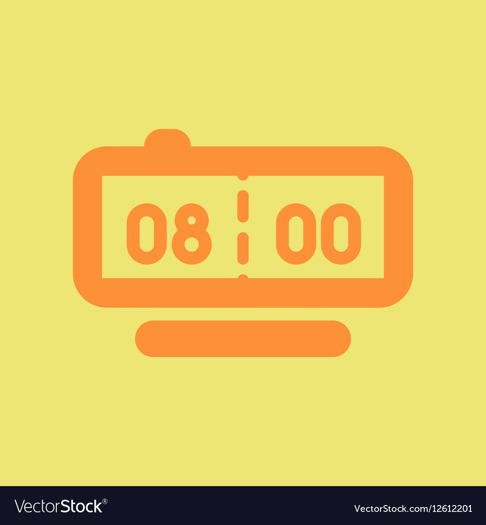 Digital clock Royalty Free Vector Image - VectorStock