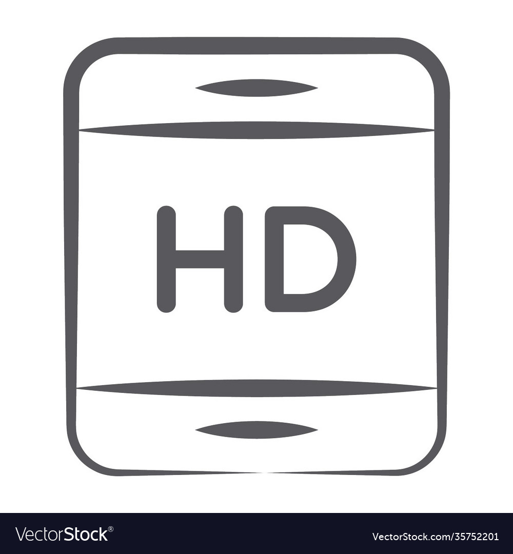Hd screen Royalty Free Vector Image - VectorStock