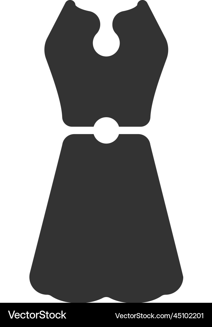 Ladies dress icon Royalty Free Vector Image - VectorStock