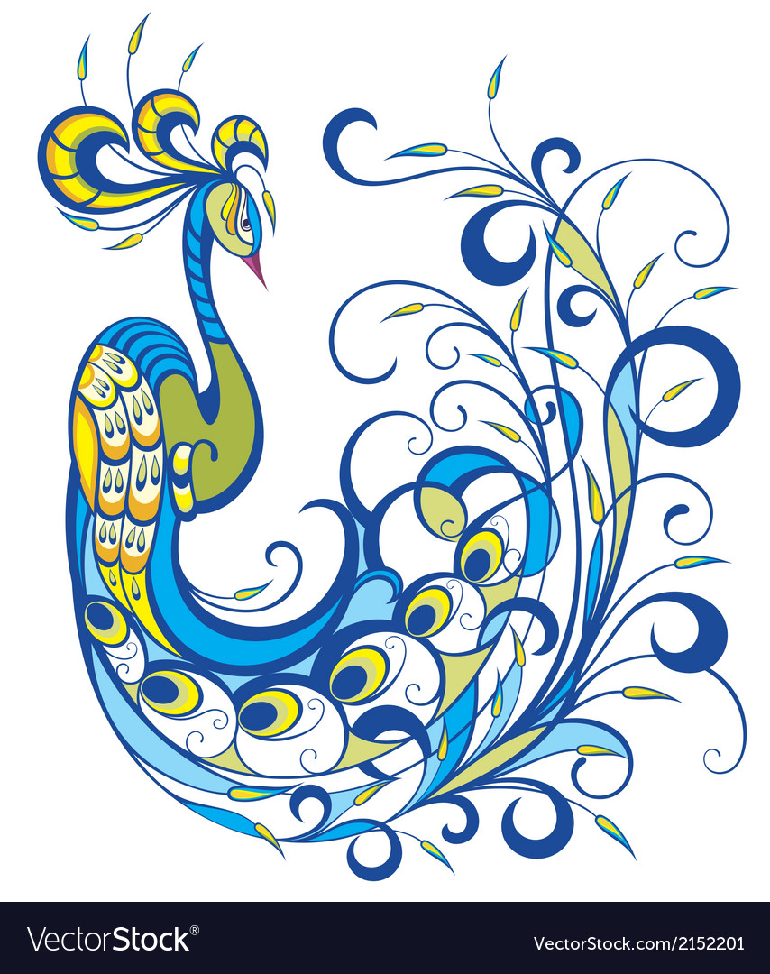 Peacock Royalty Free Vector Image - VectorStock