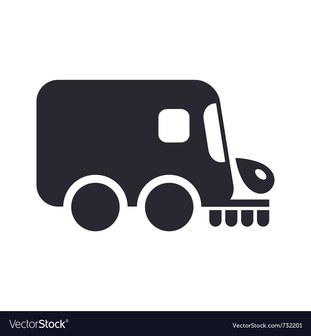 Road cleaner Royalty Free Vector Image - VectorStock